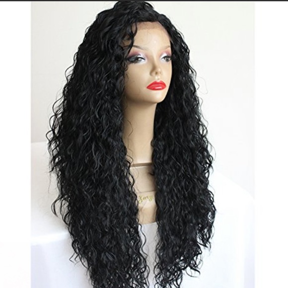 FASHIONDEITYSHAIR | Accessories | 24 Black Curly Spanish Wave Lacefront ...